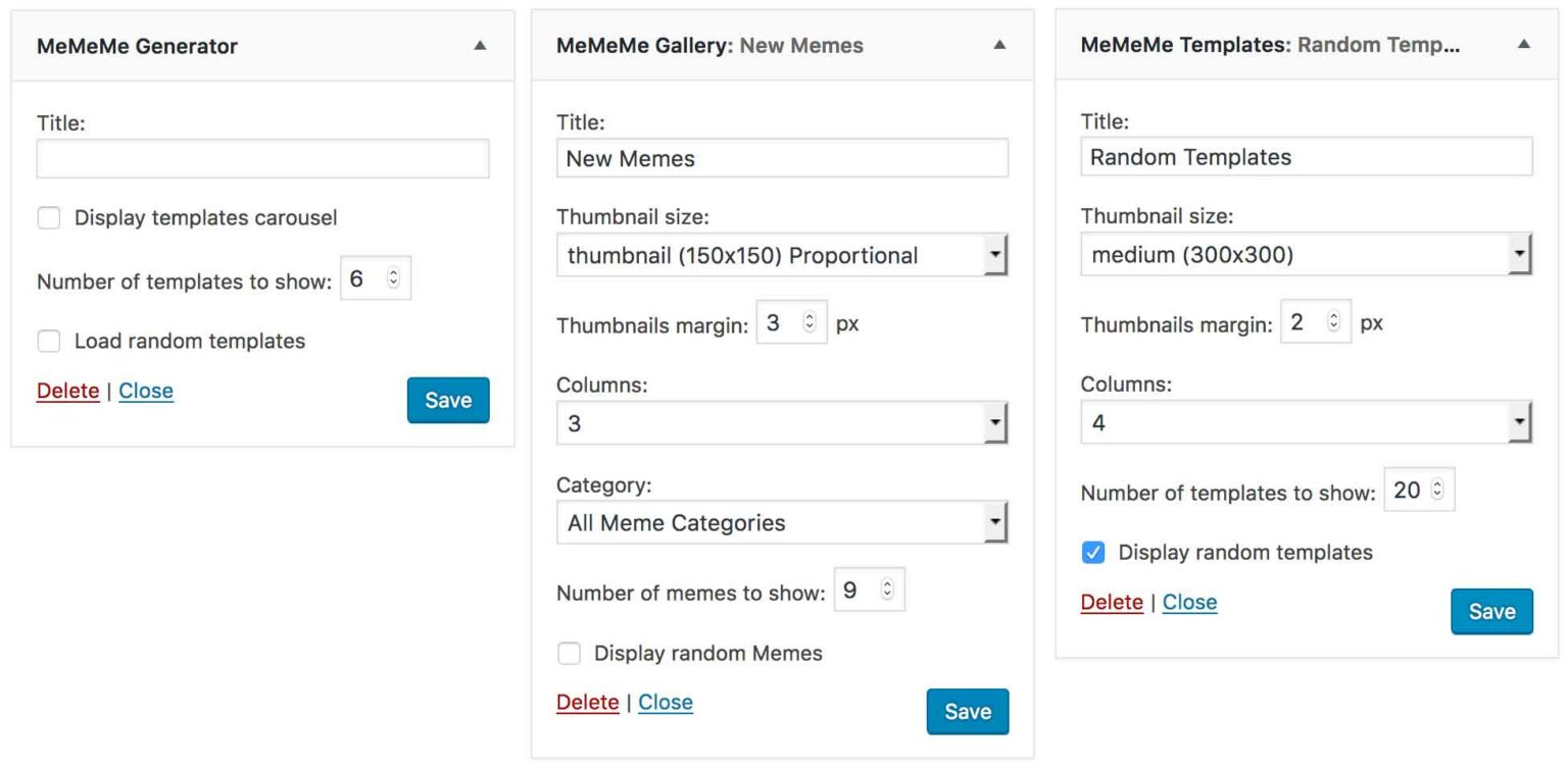 Widgets - MeMeMe - the meme generator