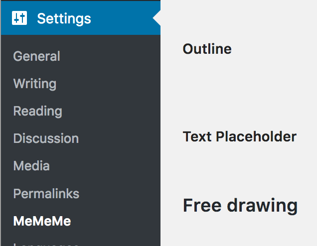 General Settings - MeMeMe - the meme generator